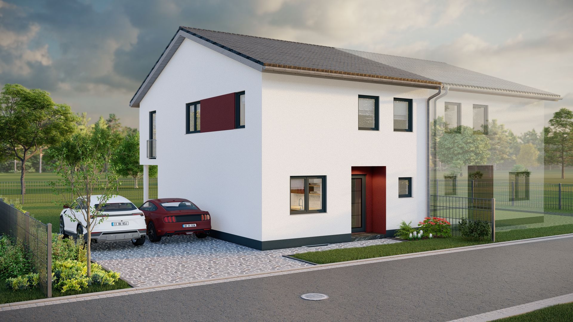 DHH mit Keller, große Wohnfläche, Büro im EG, 2 Kinderzimmer, Schlafen ...